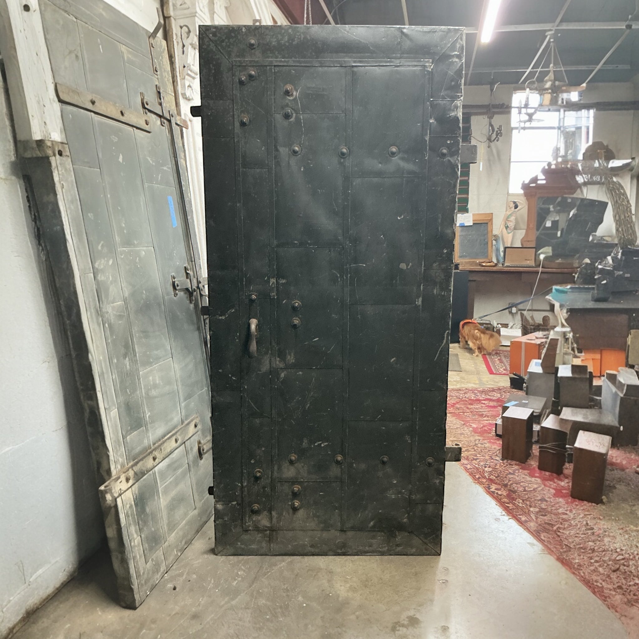 Antique Steel Wrapped Fire Door – Reclaimed Fort Wayne