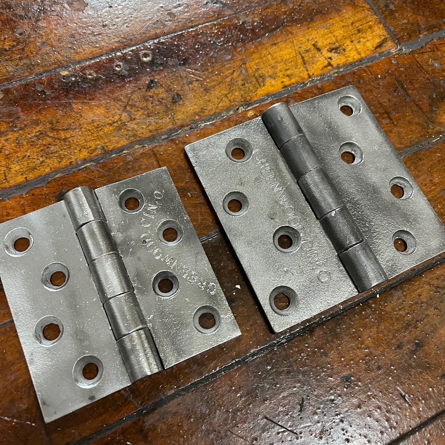 Antique Door Hinges Stamped 1858 – Reclaimed Fort Wayne
