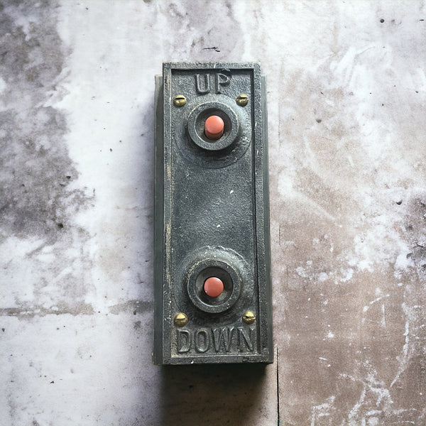 Vintage Elevator Up/Down Push Control – Reclaimed Fort Wayne
