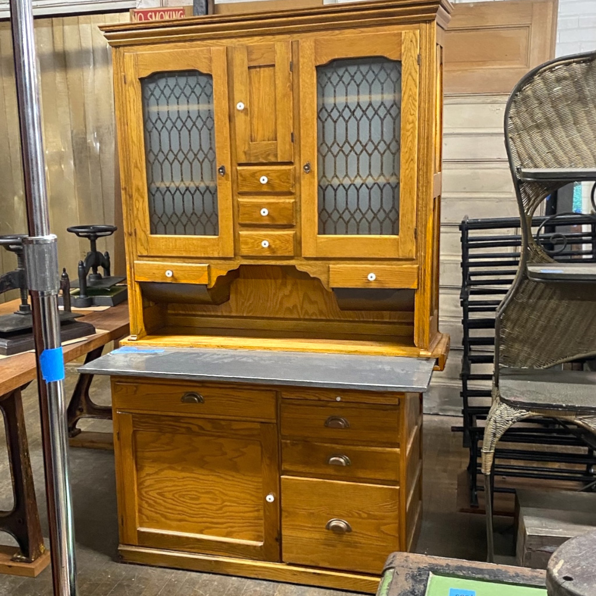 Vintage Hoosier Cabinet – Reclaimed Fort Wayne